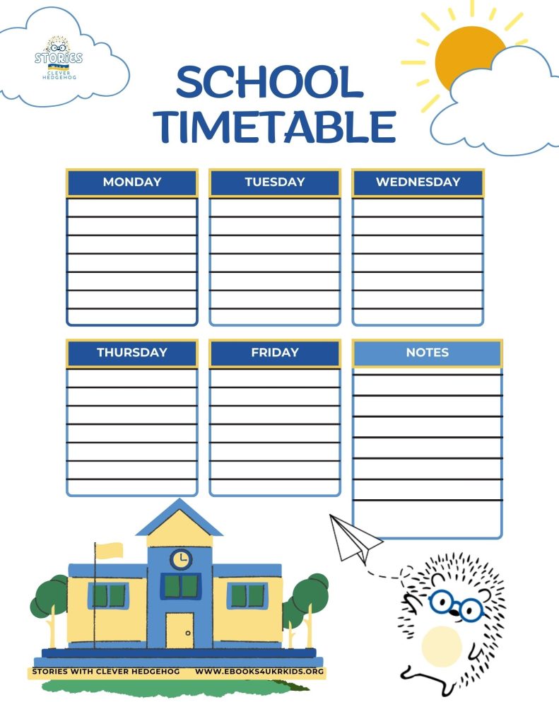 Free Printables For Kids - Stories with Clever Hedgehog