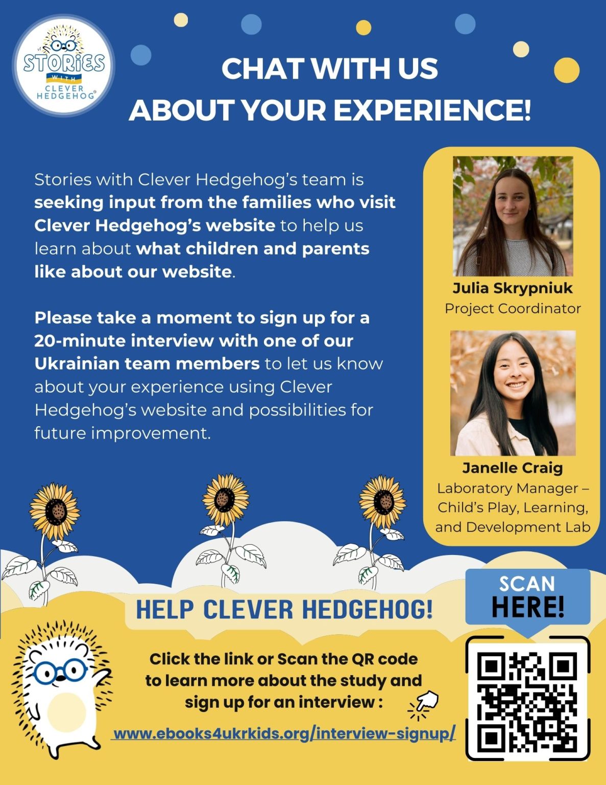 Clever Hedgehog wants to have the best website for families! Can you ...