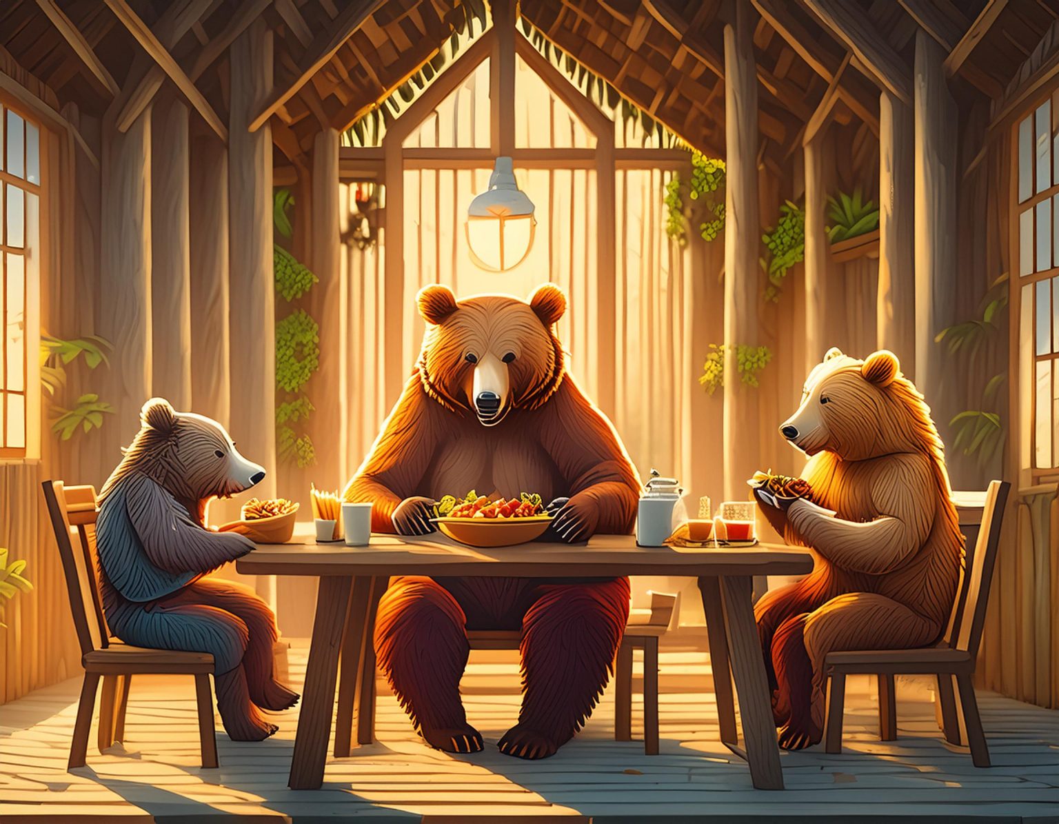 Три ведмеді - Казки для дітей | Історії з Їжачком-Розумничком