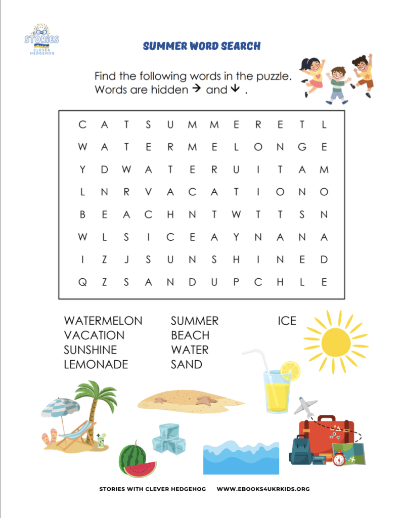 Free Printables For Kids - Stories with Clever Hedgehog