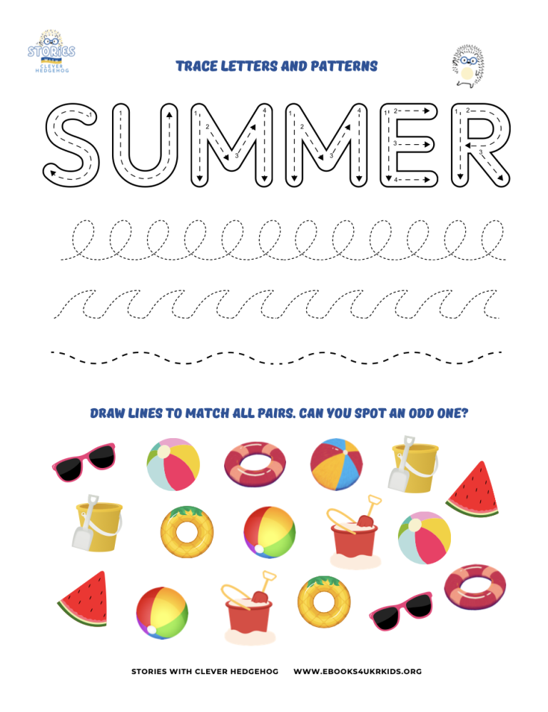 Free Printables For Kids - Stories with Clever Hedgehog