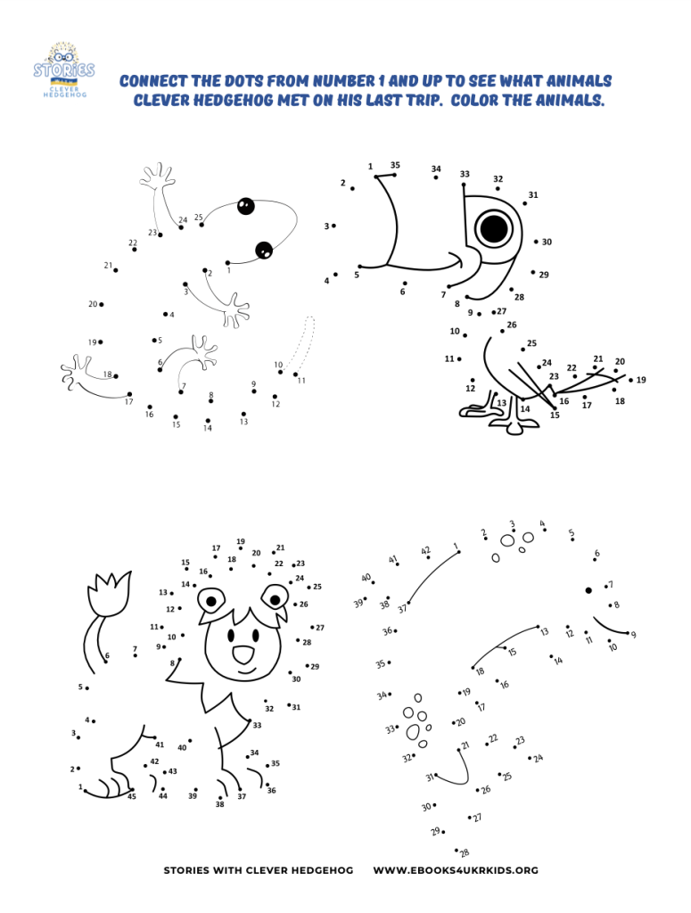 Free Printables For Kids - Stories with Clever Hedgehog