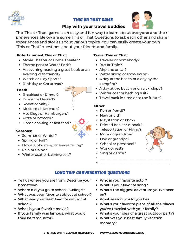 Free Printables For Kids - Stories with Clever Hedgehog